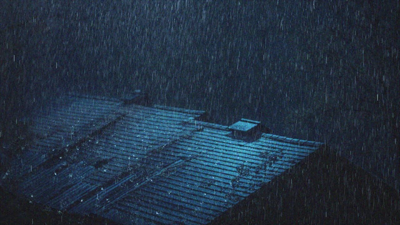 Soothing Evening Rainfall as the Sun Goes Down - The light disappeared ...
