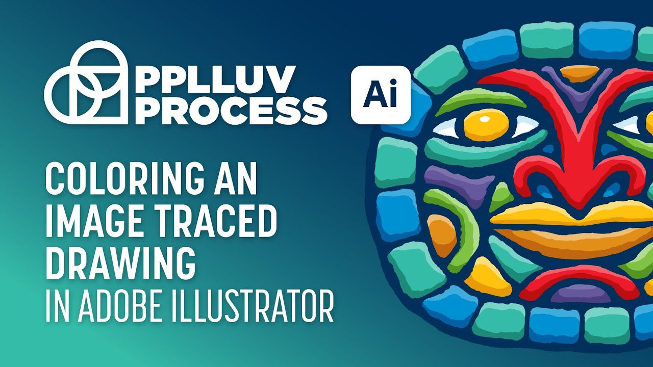 Coloring an Image Traced Drawing - YouTube