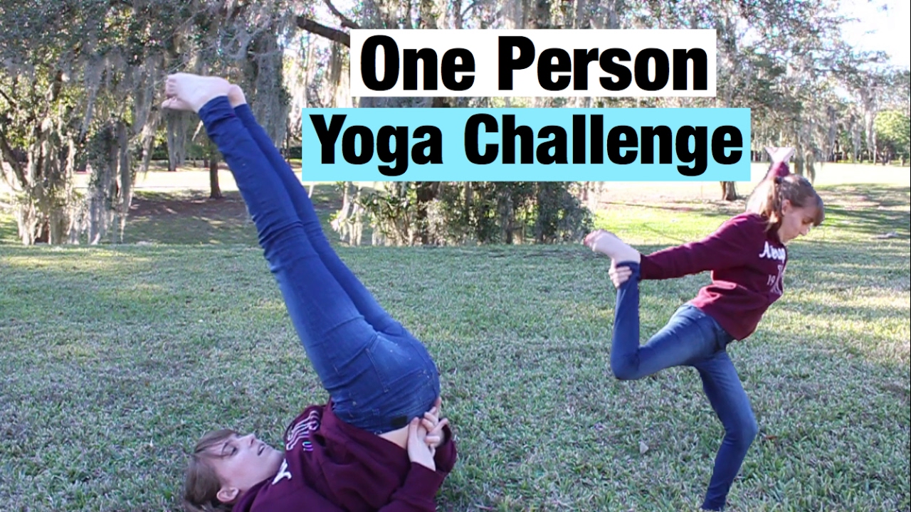 One Person Yoga Challenge💪🏼 - YouTube