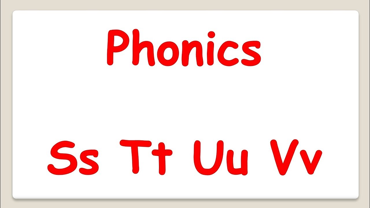 English phonics STUV. Английский алфавит. Буквы STUV - YouTube