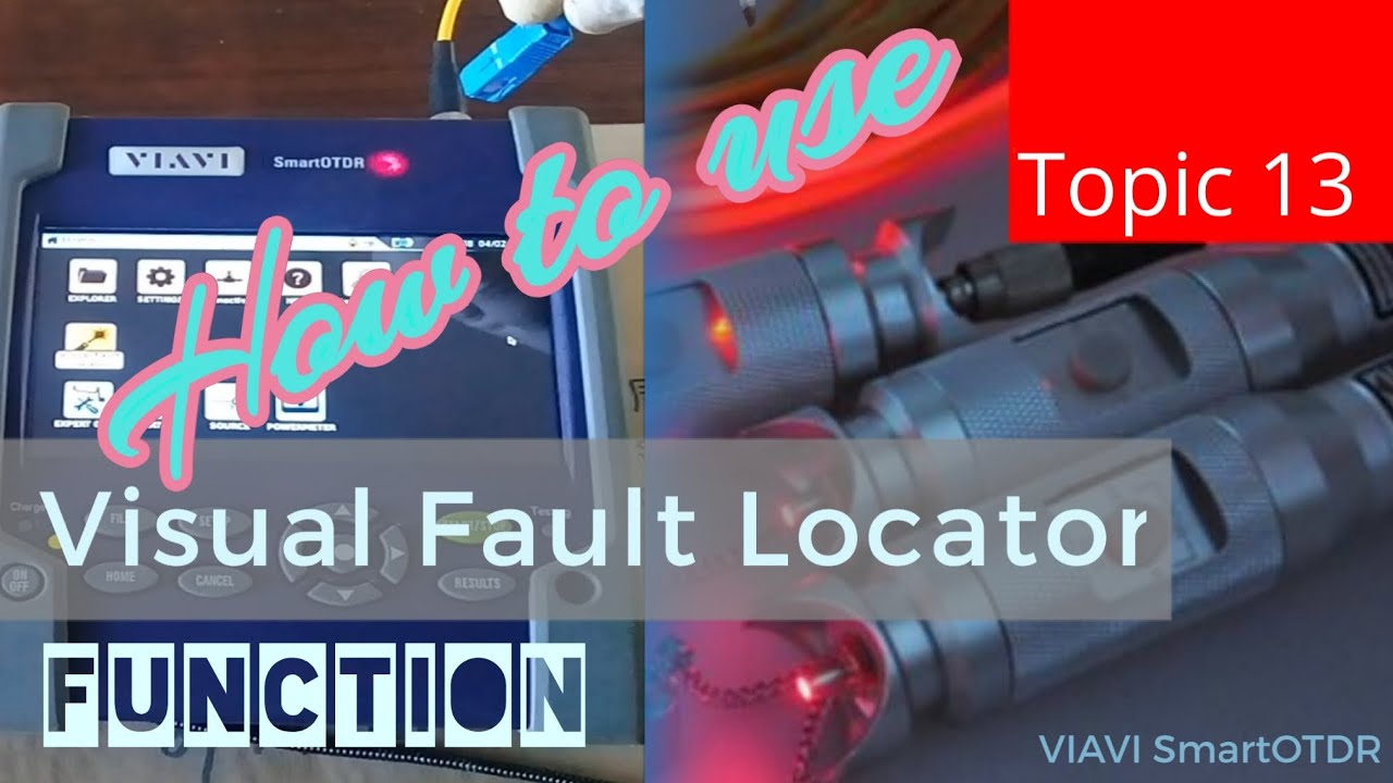 Viavi smart otdr VFL function | VIAVI OTDR VFL use - YouTube