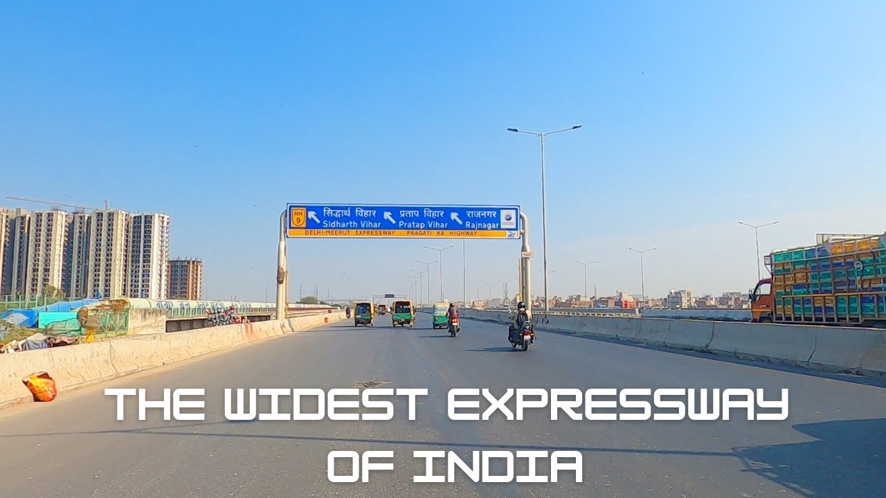 The Widest Road of India | Delhi Meerut Expressway | New India - YouTube