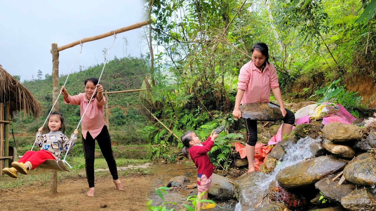 Build a dam to bring water into the field and build a swing for my 3 ...