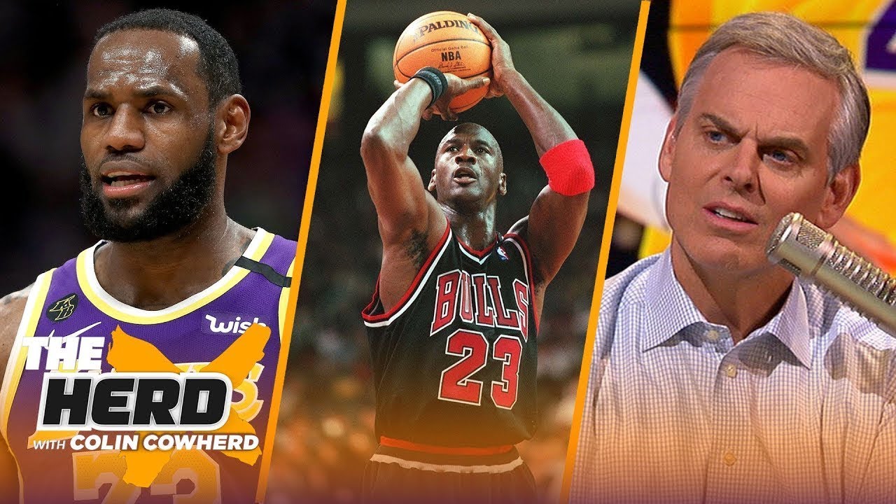 THE HERD | Colin Cowherd "heated" Michael Jordan greeted with large ...