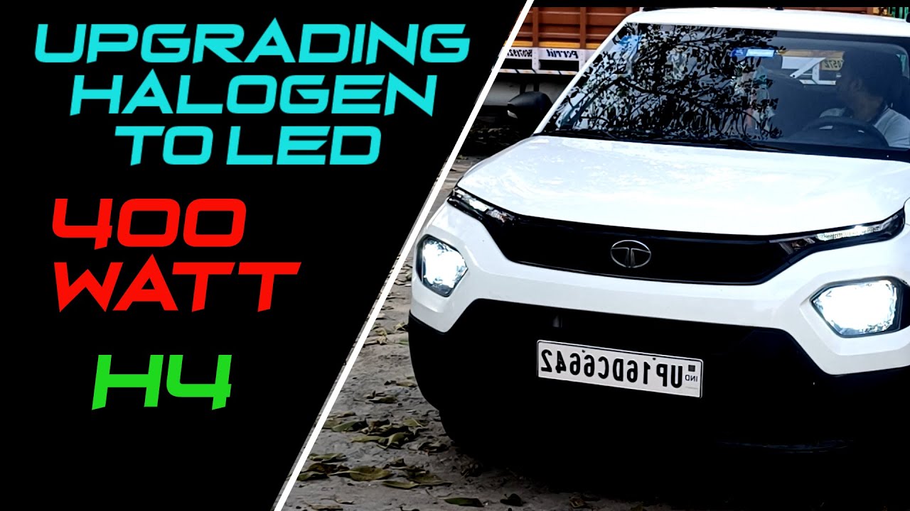 Upgrading Tata punch Headlight | Halogen to LED | Pro tips | Car ...