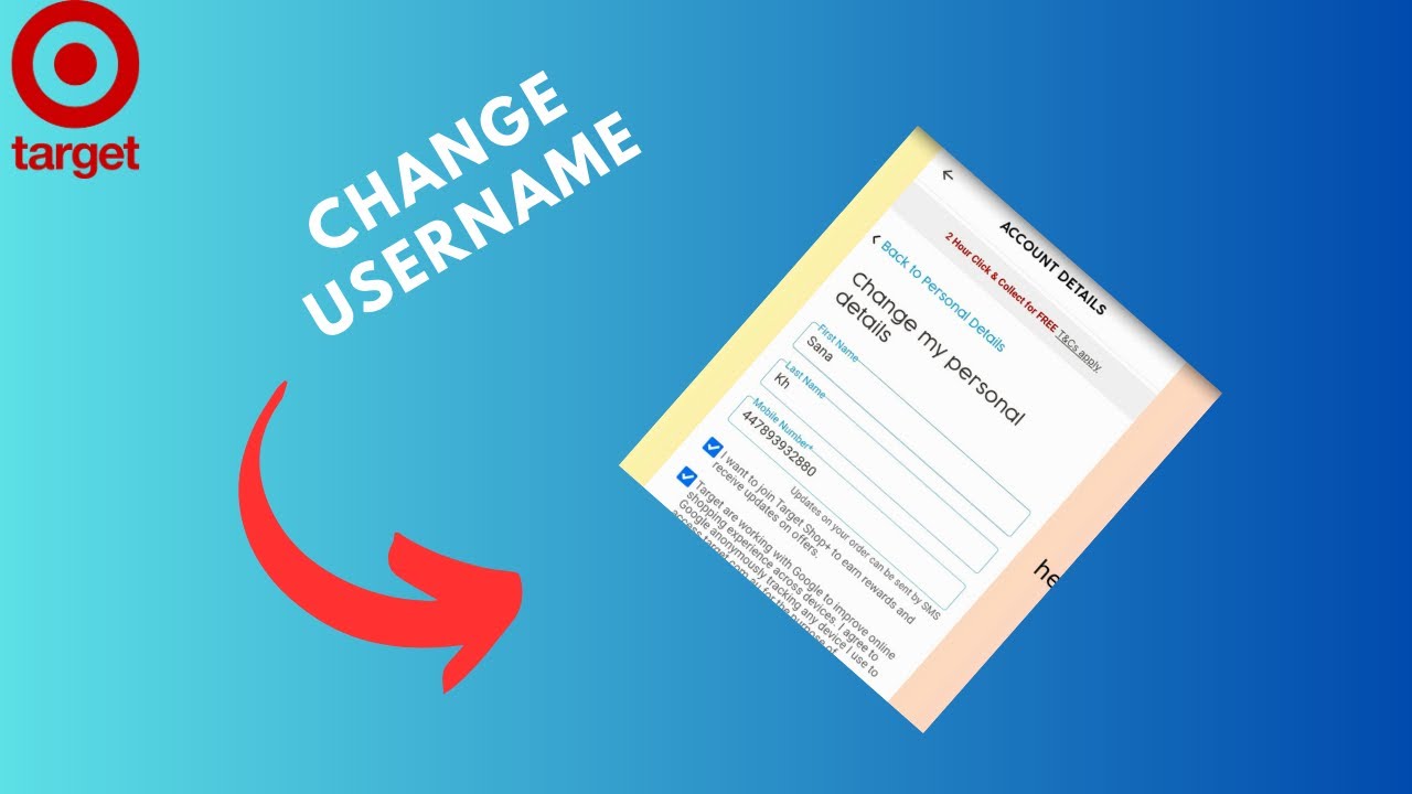 How to change username on target app - YouTube