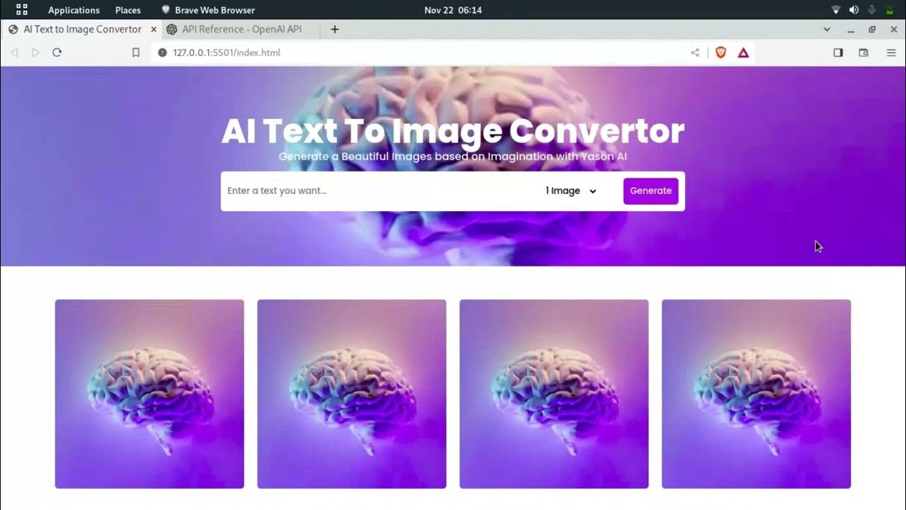 Text to Image Converter Tutorial: HTML, CSS, JavaScript, and DALL·E API - Part 2 - YouTube