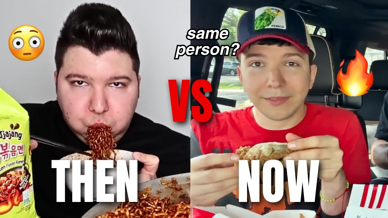 mukbangers THEN vs. NOW - YouTube