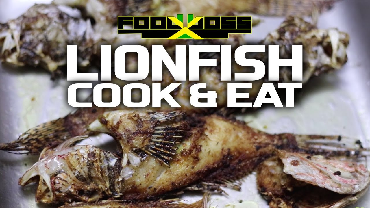 FRIED LIONFISH!! JAMAICAN Lionfish Cook & Eat - YouTube