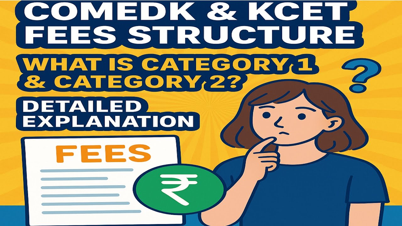 7.5% INCREASE|COMEDK &KCET 2025| FEES STRUCTURE|CATAGORY 1 & CATEGORY 2 ...