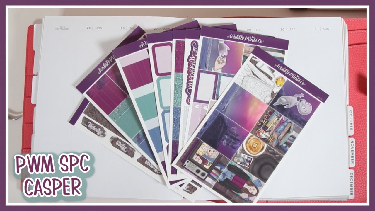 Plan With Me! | Scribble Prints Co Casper ~ 2023 Planner - YouTube