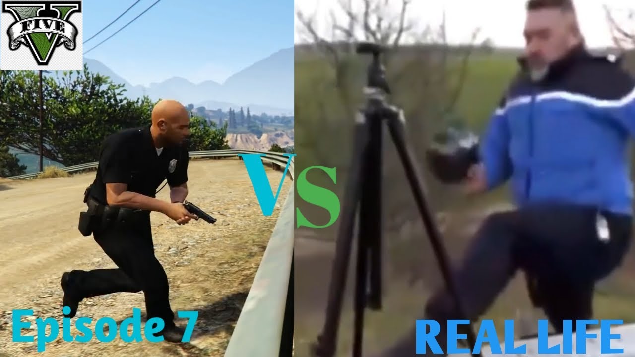 GTA V VS REAL LIFE TOP 7/LGL - YouTube
