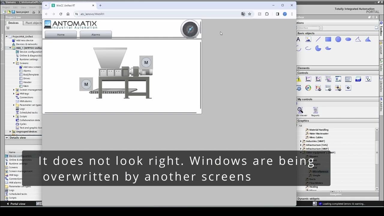Create WinCC Unified HMI screen and faceplate - WinCC Unified Part 2 - YouTube