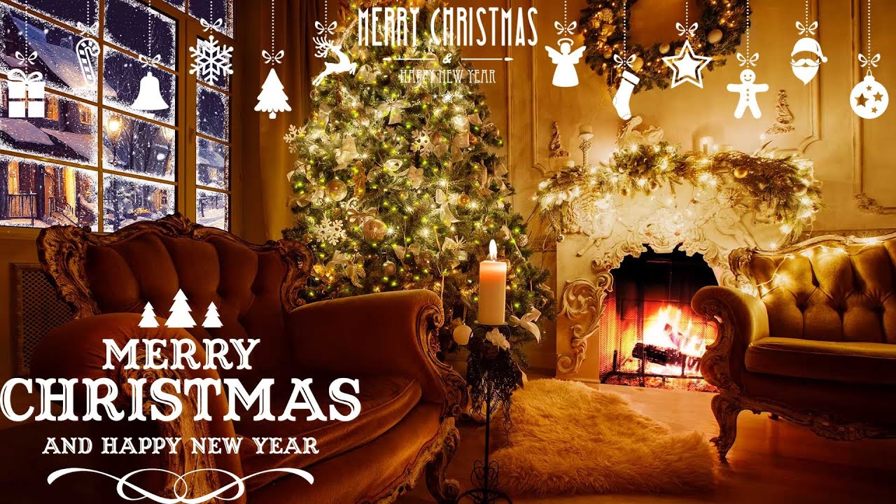 딱딱거리는 벽난로가 있는 기악 크리스마스 음악 🔥 크리스마스 분위기 🎄 차분한 피아노 음악 Youtube