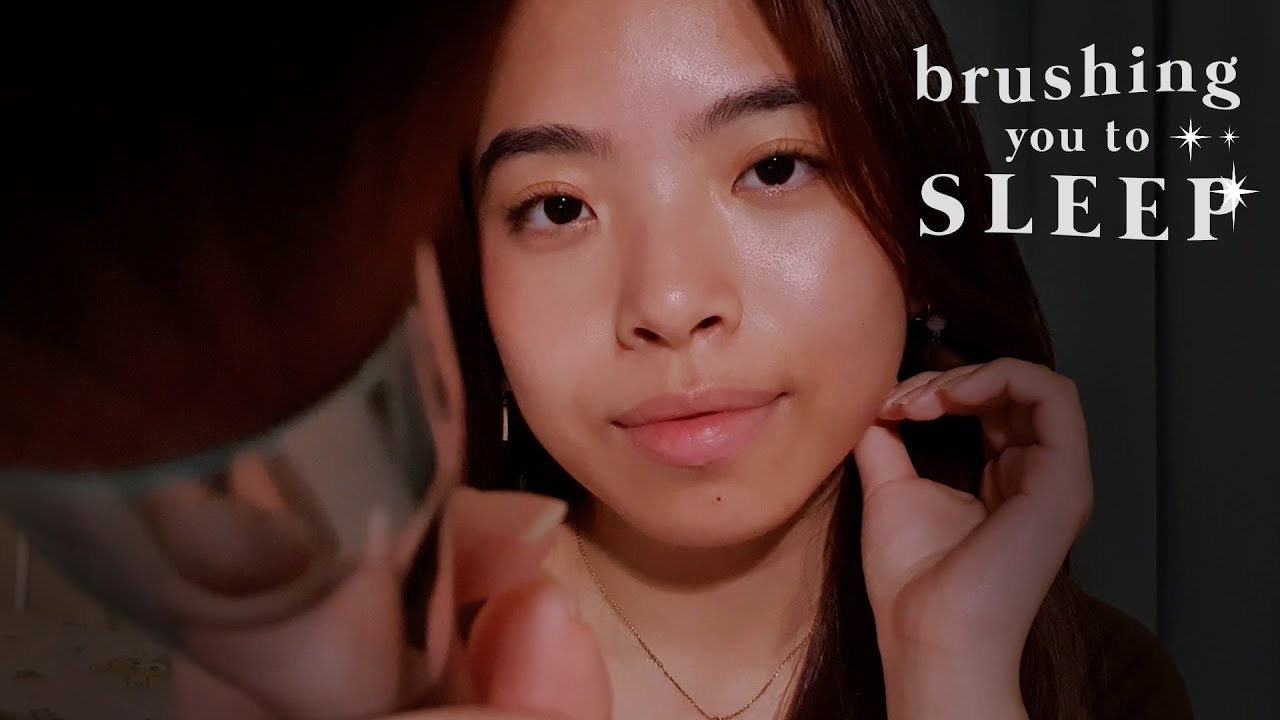 Asmr Brushing You Until You Close Your Eyes π Classic Face Brushing