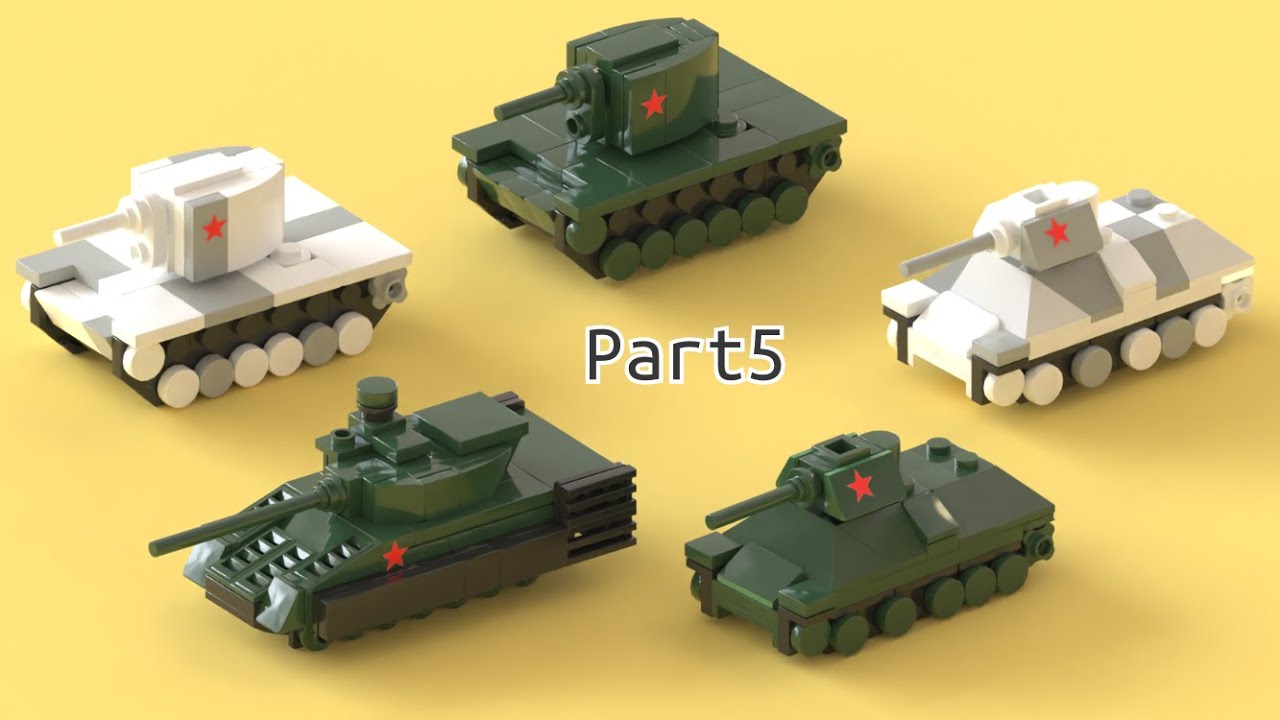 LEGO Soviet Tank Mini Vehicles(animation&tutorial) - YouTube