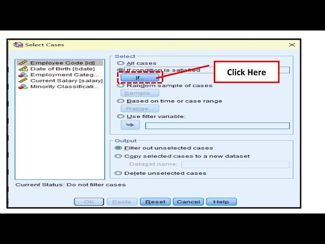 Select Cases Spss Part 1 Youtube 7110