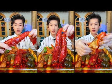 🦞🦐😋RED DEVIL SHRIMP PLATTER, SPICY STIR-FRIED SEAFOOD, SEAFOOD IN RED ...