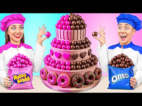 Yemek Yapma Mücadelesi Kek Dekorasyon | Komik Yemek Durumları Multi DO Challenge