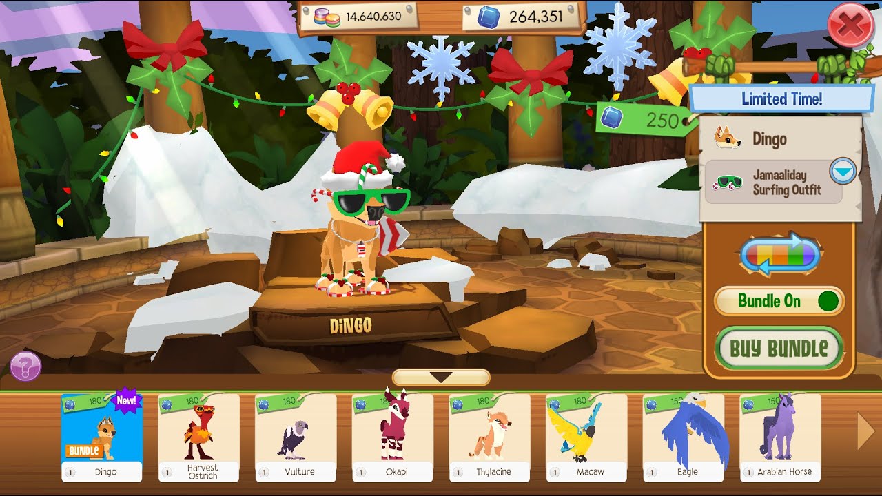 DECEMBER UPDATE IS HERE! BUYING THE DINGO BUNDLE AND MORE | Animal Jam ...