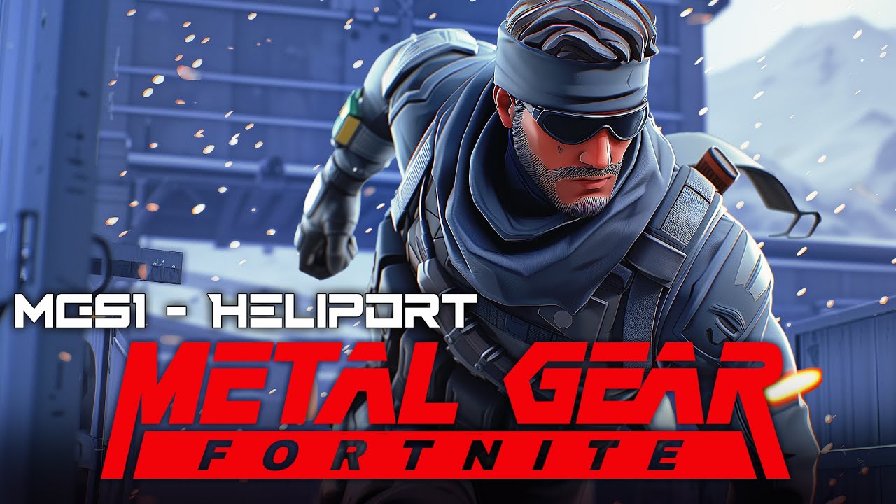😍 FORTNITE finally gets a TRUE Metal Gear Solid MAP 🤯 MGS1 Heliport 🚁 # ...