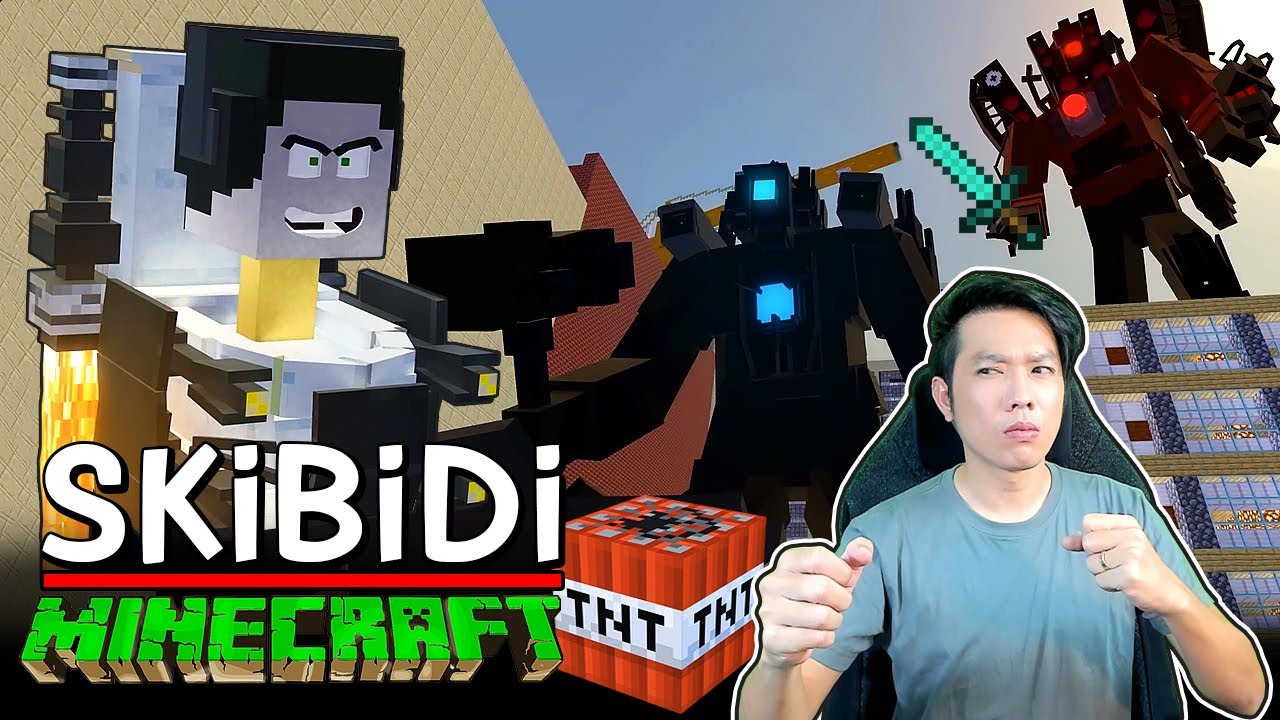 Skibidi Minecraft | เมื่อกองทัพชักโครก มาจาก Minecraft - YouTube