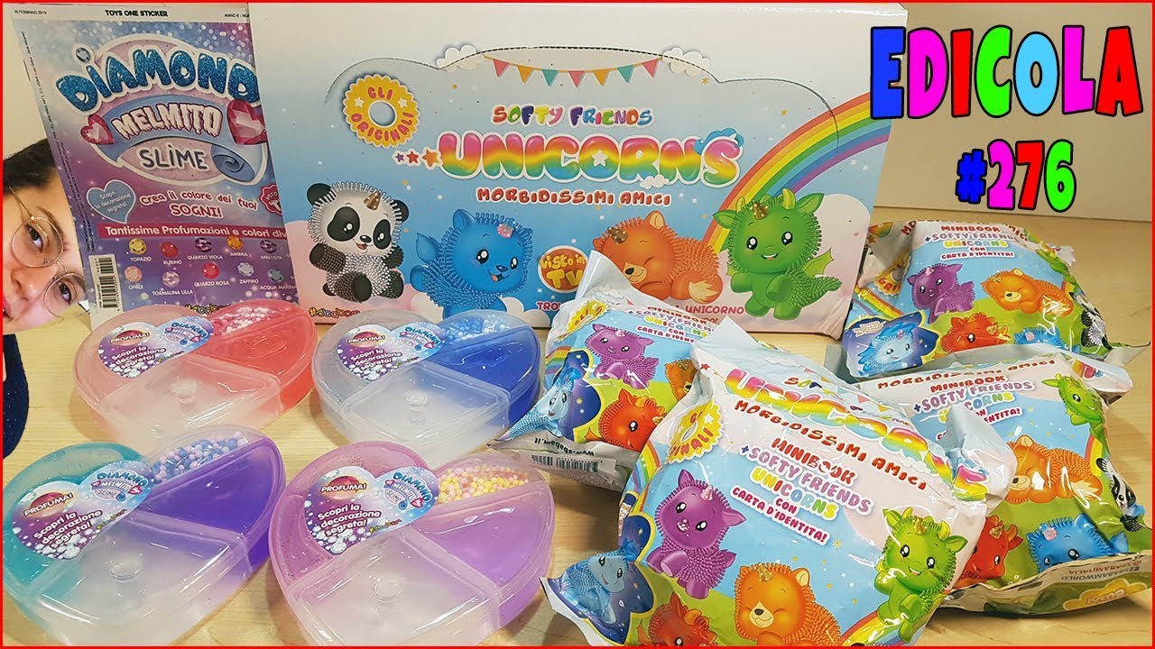 SOFTY FRIENDS UNICORNS & MELMITO SLIME DIAMOND (Edicola by Giulia ...