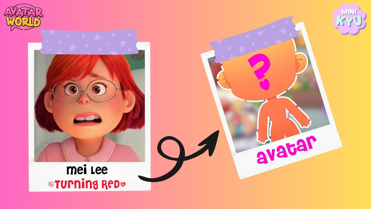 DISNEY CHARACTER 😱 in AVATAR WORLD 🌎 ?? Transforming MEI LEE (Turning ...