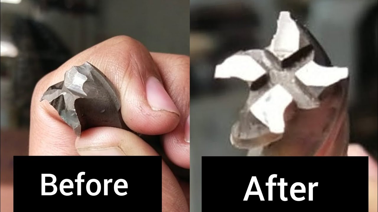 Broken Or Damage End Mill Cutter Complete Grinding video|Technology ...