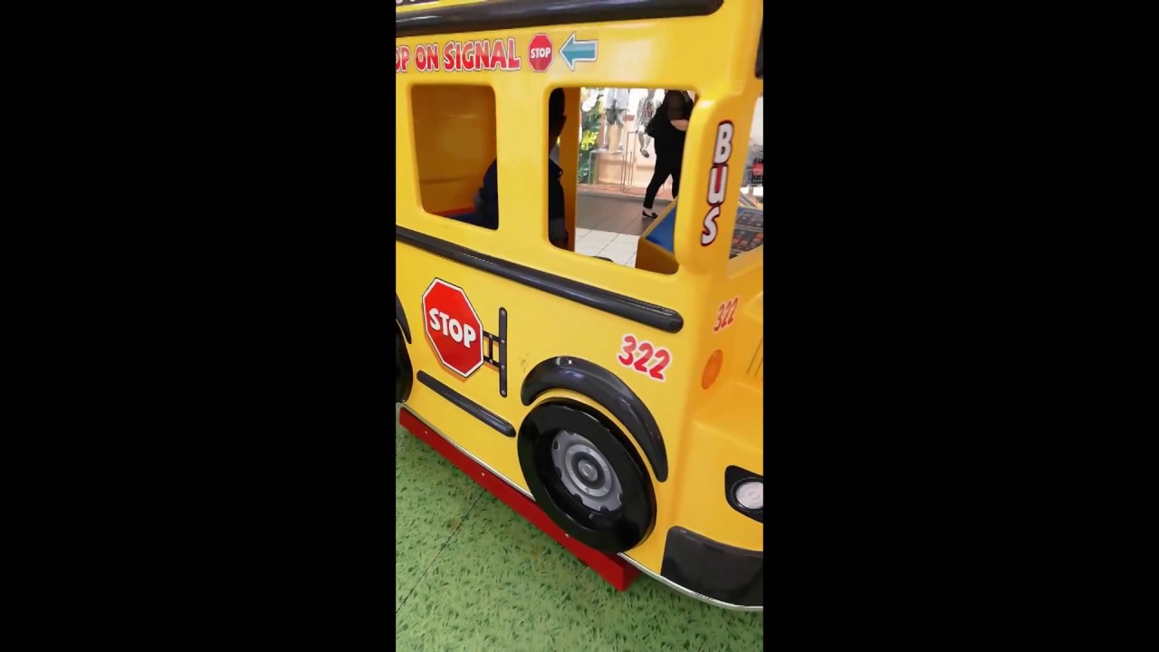 kid riding bus and car Kids playing with bus and car ride on toy for ...