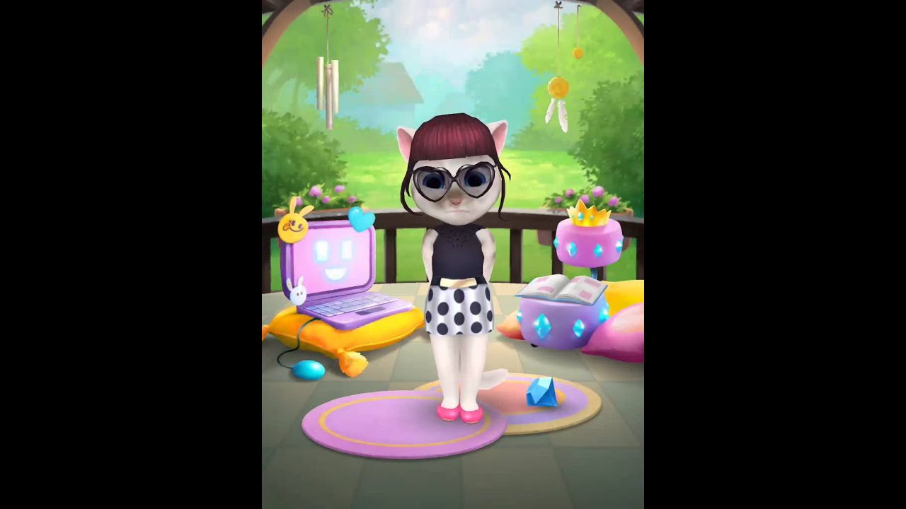 [My Talking Angela] Her stomach jiggles - YouTube