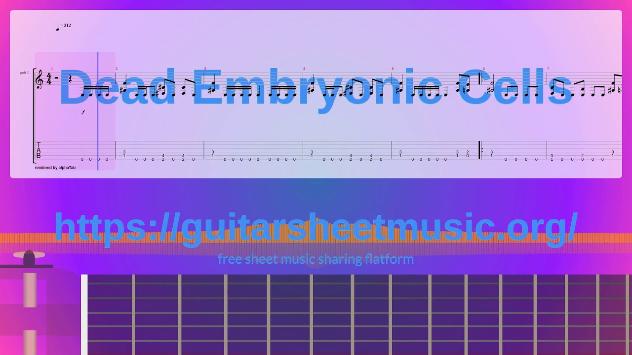 Dead Embryonic Cells Sheet Music Free, Synthesia Piano - YouTube