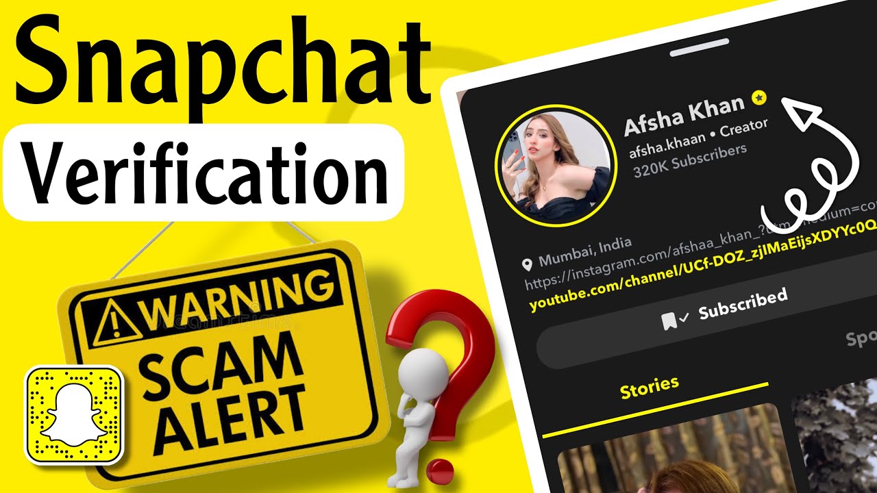 Snap Chat Verification SCAM ALERT? | Real VS Fake Snap Chat ...