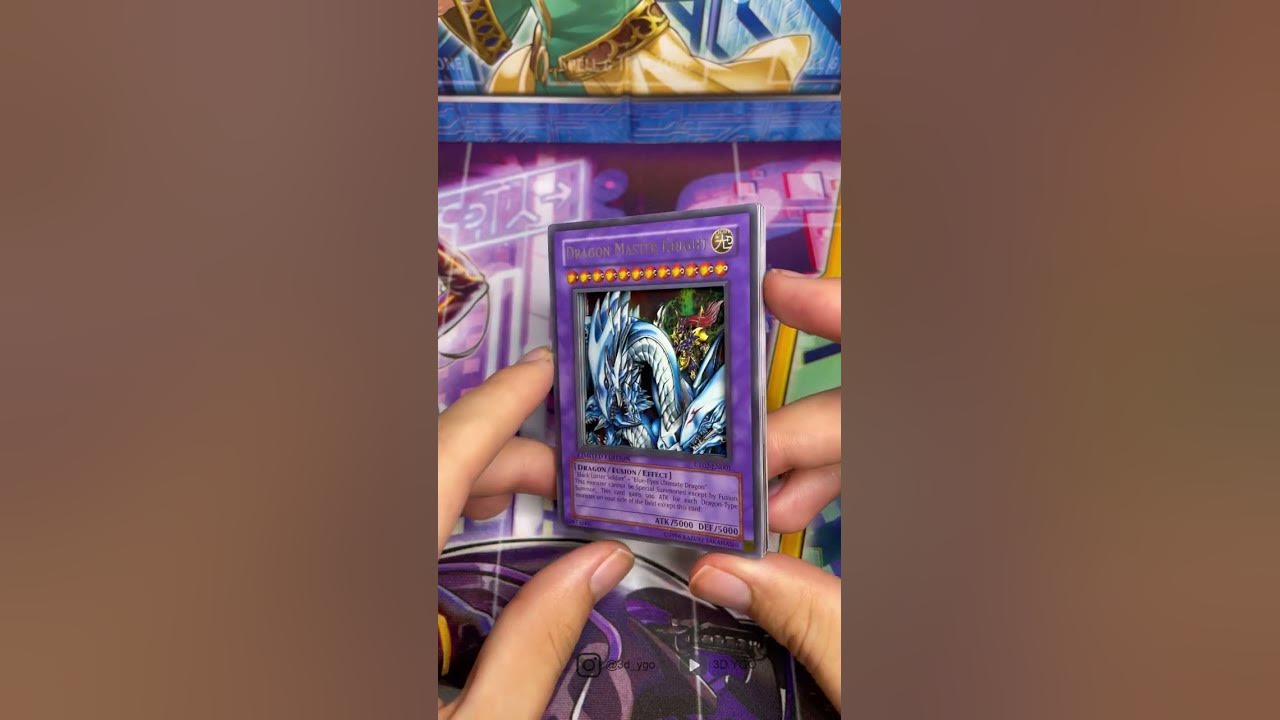 3d Dragon Master Knight Yu Gi Oh Shadowbox Card Alteration Shorts