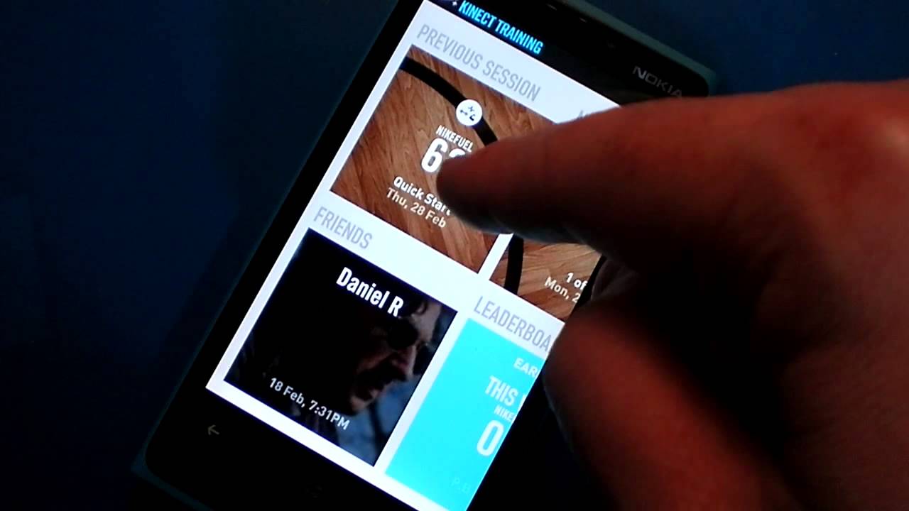 Nike+ Kinect Training Windows Phone App - YouTube