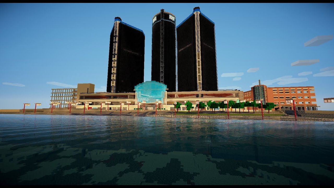 Minecraft Showcase: Detroit City Renaissance Center - YouTube