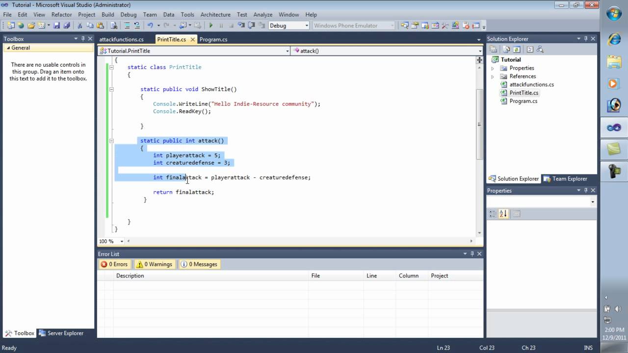 C# .net Video Tutorials for beginners Video 3 - YouTube