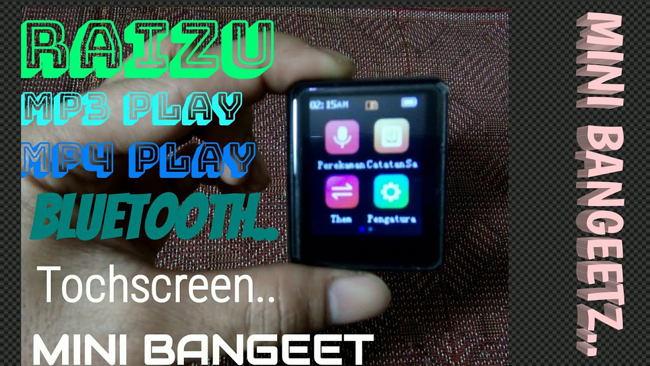 RAIZU M4 MP3 DAP MP4 Player touchscreen 1.8-8gb Mini imuut kereen ...
