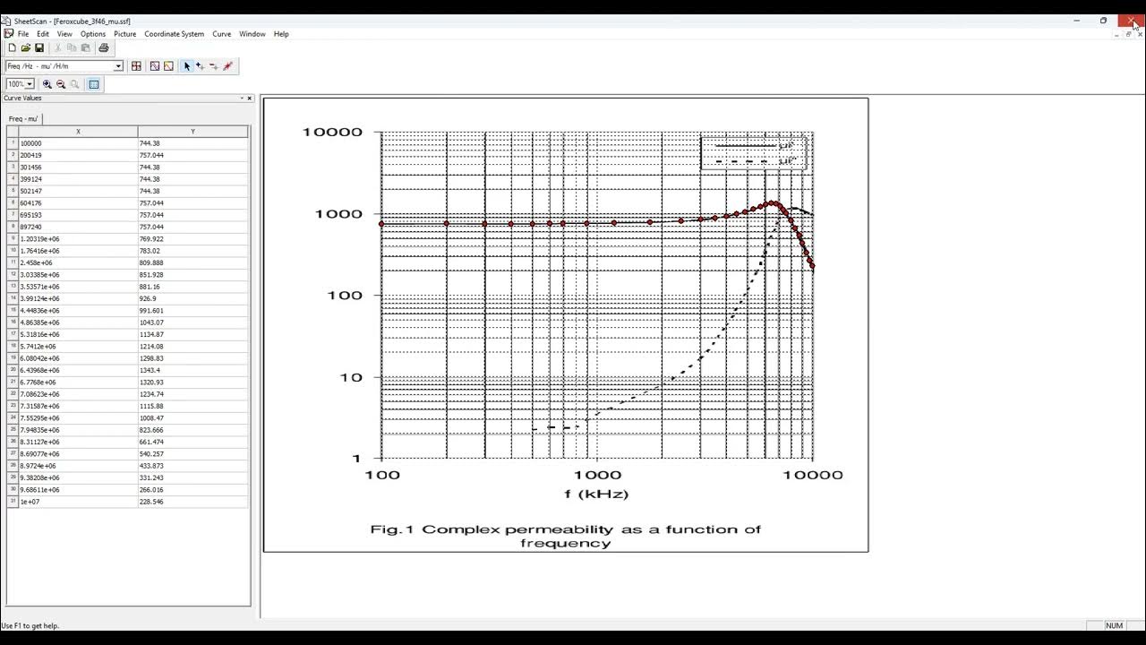 Ansys Maxwell SheetScan tool: Import Curves of Material Data Characteristics - YouTube