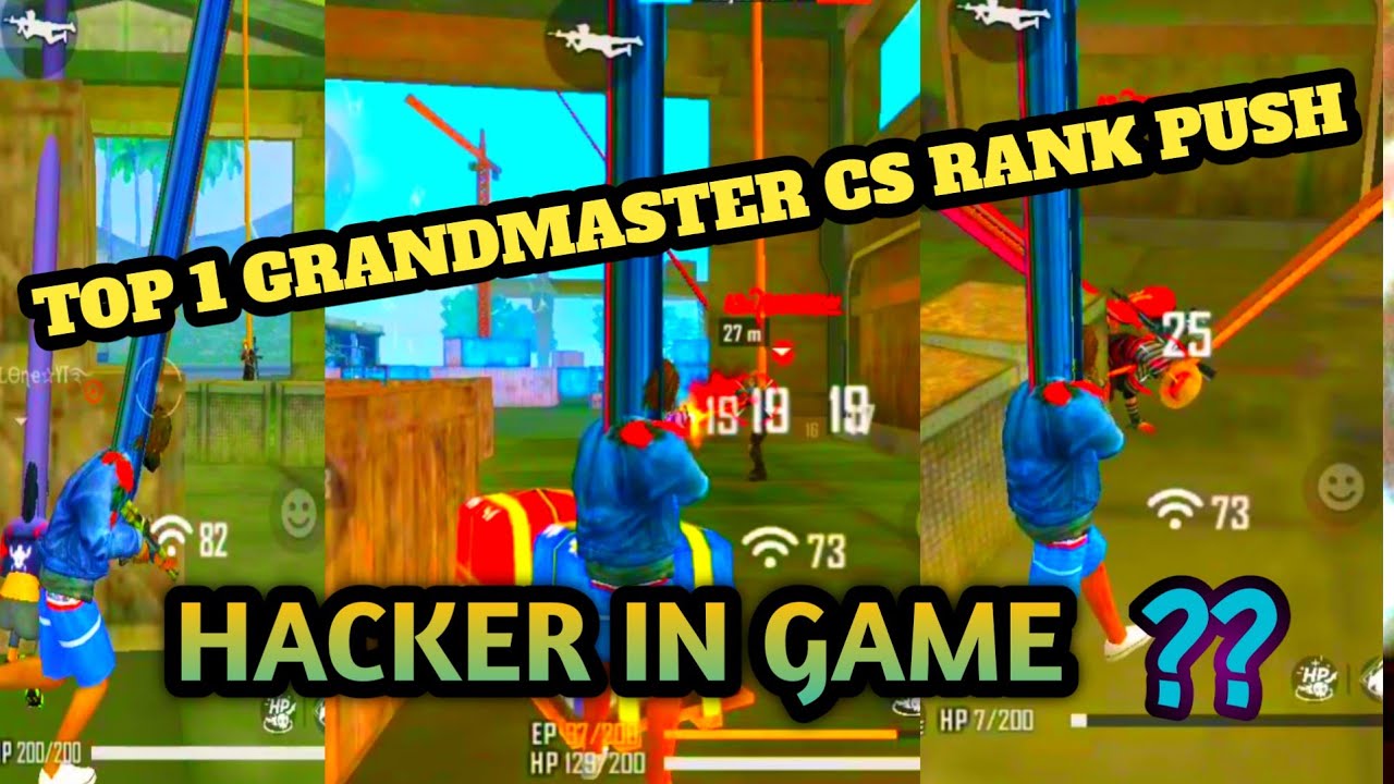 Top 1 Region Grandmaster CS Ranked Push/Hacker In Gameplay/ ALONE FF YT ...