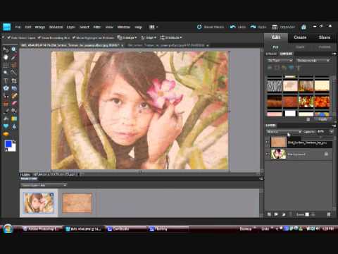 |How to Apply Texture| Photoshop Elements 9 Tutorials - YouTube