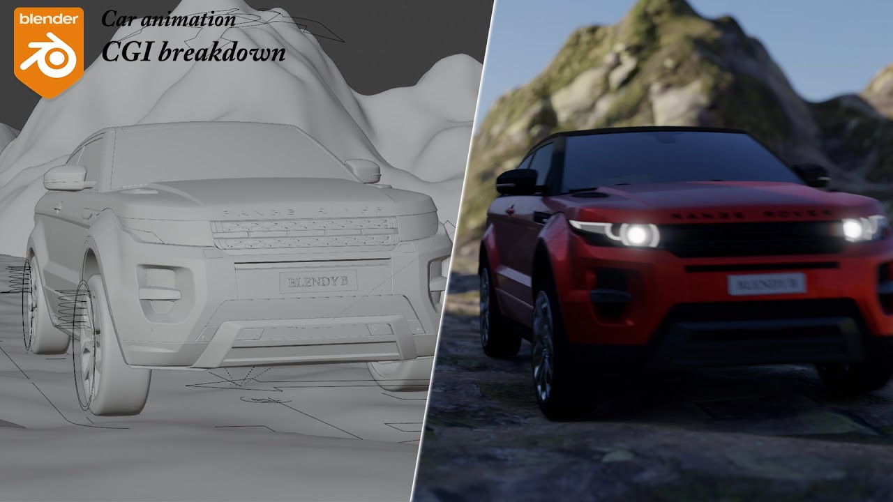 Blender Hill Climb Car Animation CGI Break down - YouTube