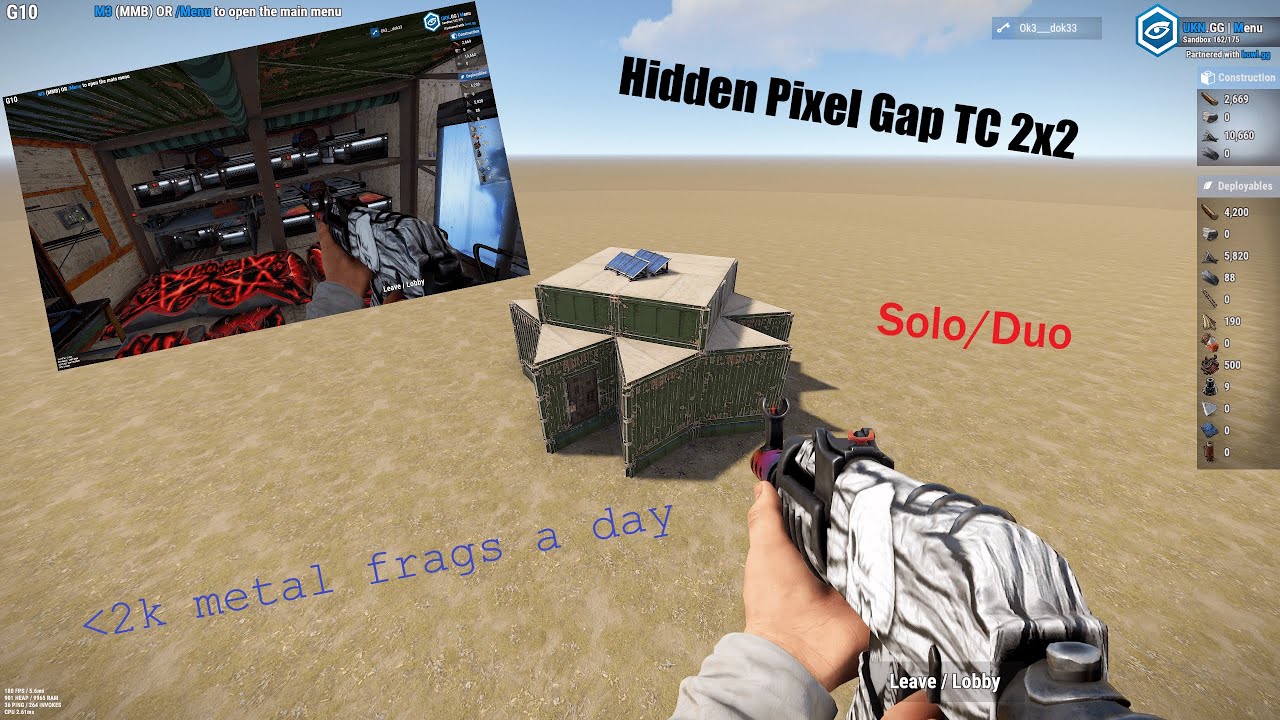 The Gamer Shack V.2 - Pixel Gap TC - automated furnace system - Rust ...