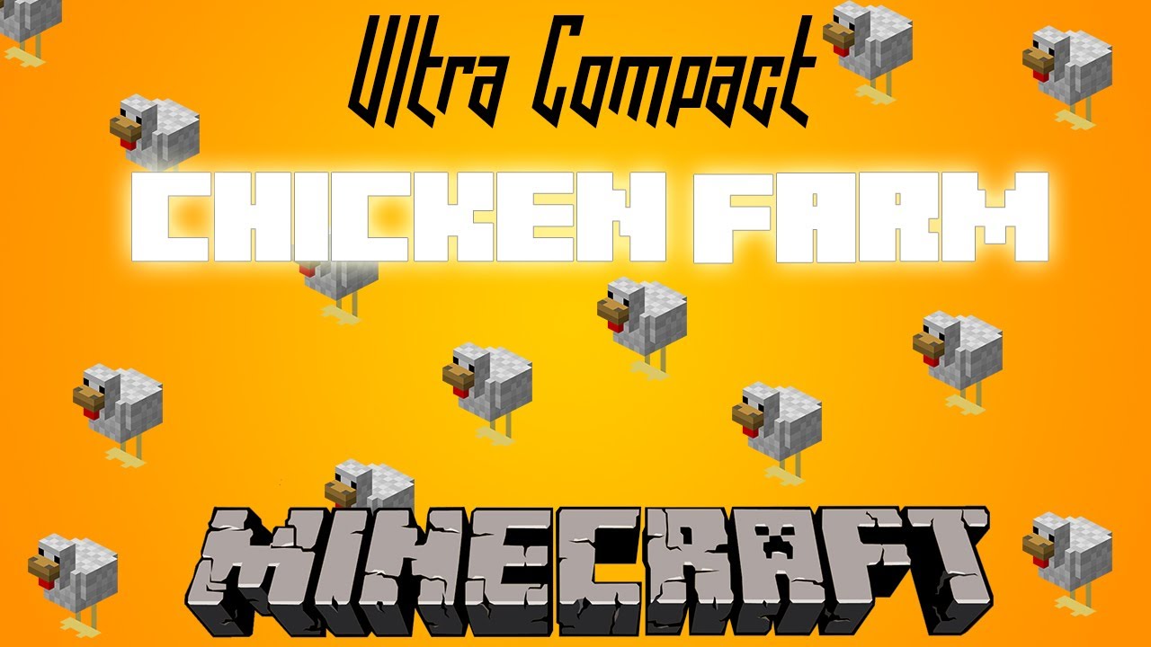 Minecraft - Ultra Compact Chicken Farm - YouTube