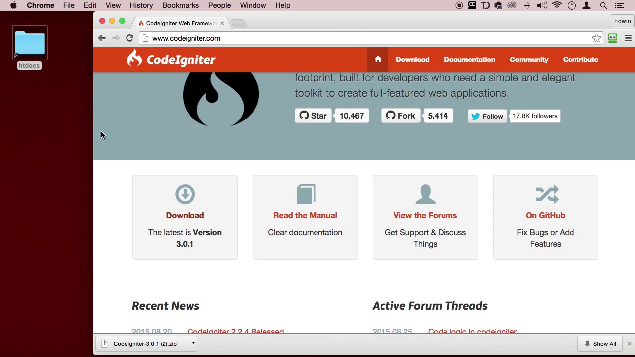 004 Installing CodeIgniter - YouTube