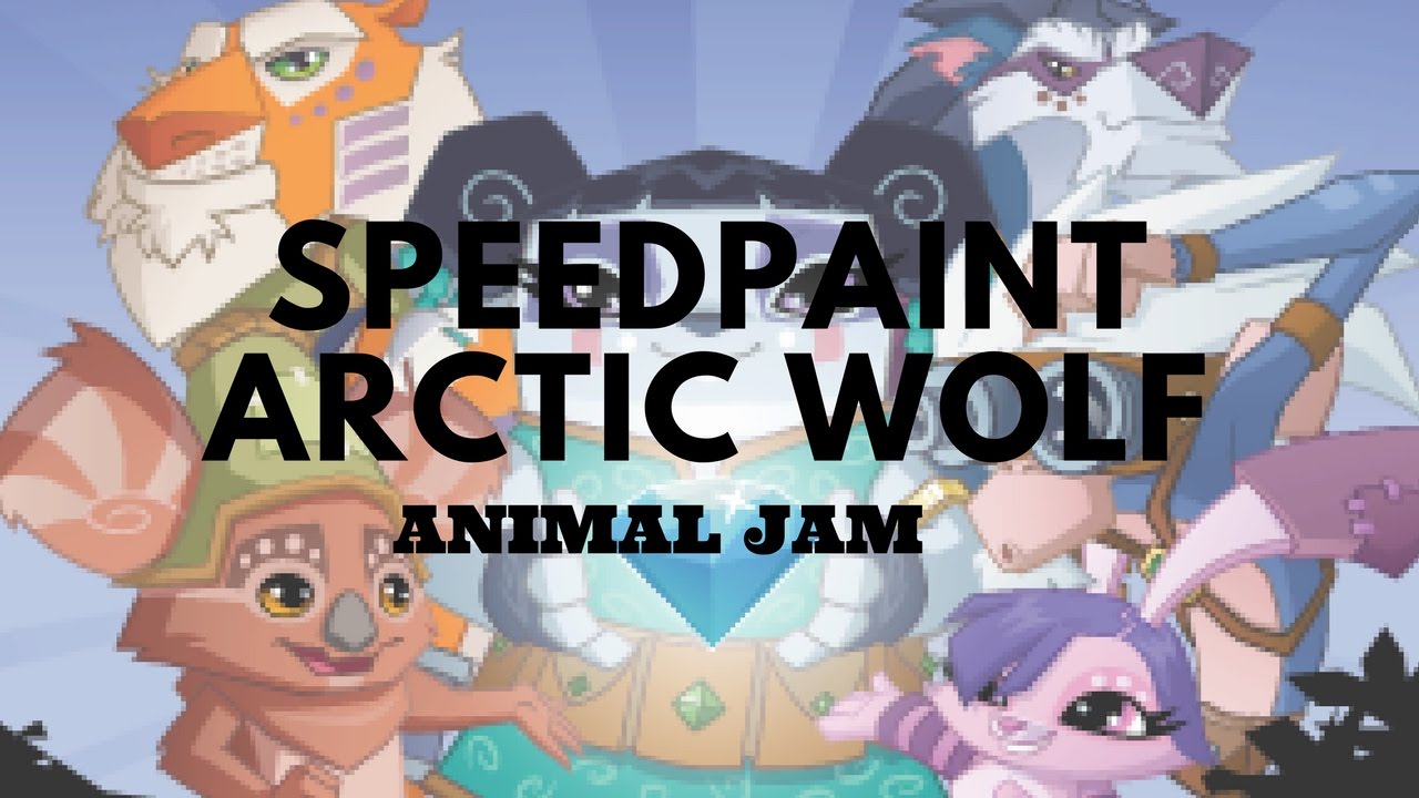 SPEEDPAINT w/SHINE || ARCTIC WOLF || ANIMAL JAM - YouTube