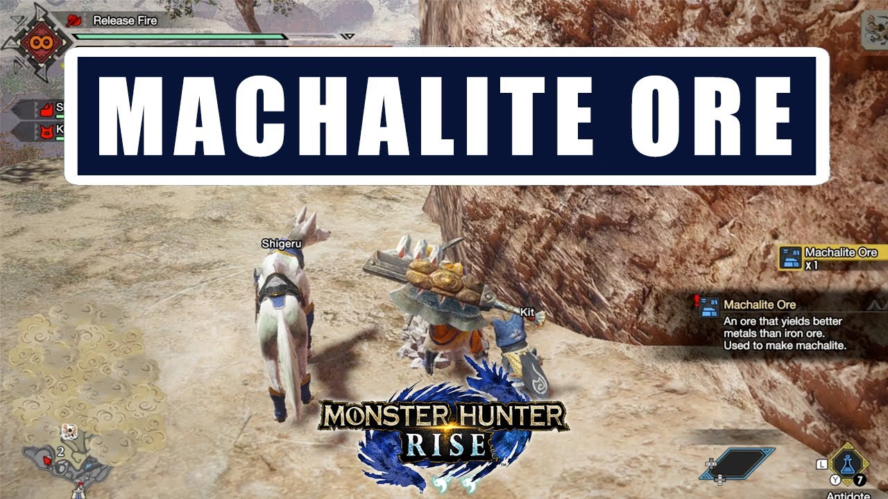 Monster Hunter Rise Machalite Ore farming - MHR Machalite Ore location ...