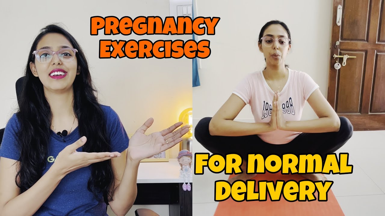 Pregnancy Exercise for Normal delivery | 30 minutes home pregnancy ...
