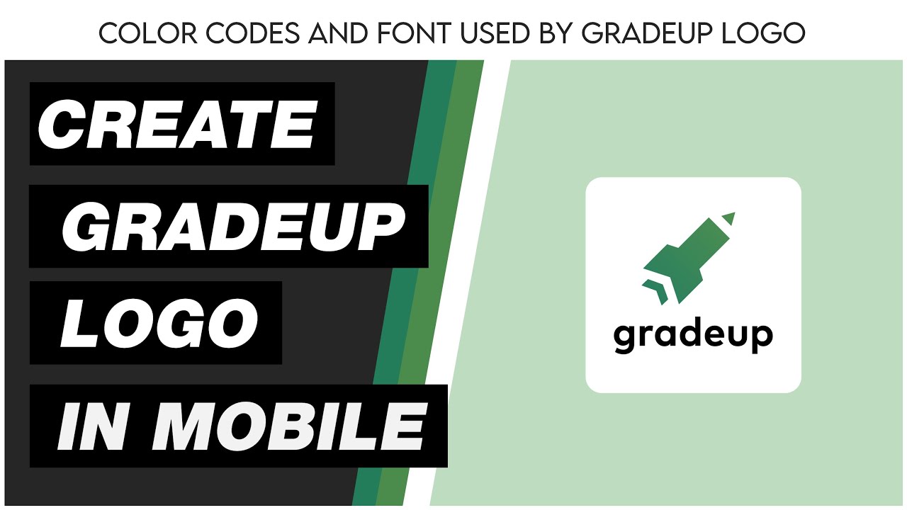 *NEW* HOW TO CREATE LOGO OF GRADEUP | CREATION OF GRADEUP LOGO | BEST ...