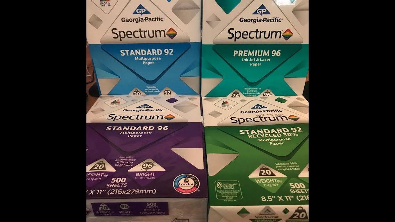 Georgia Pacific Specturm Paper Review from Shoplet - YouTube